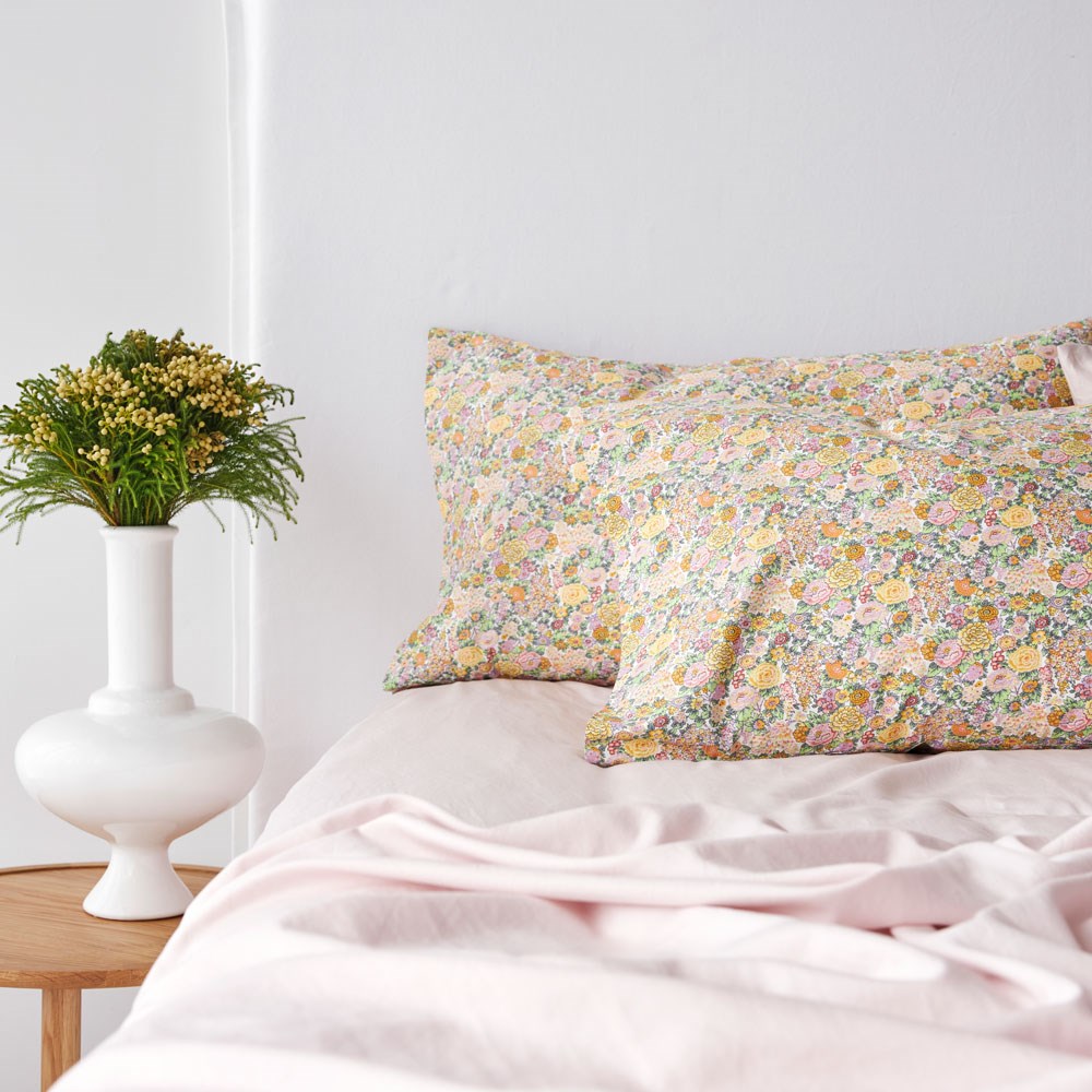 Pillowcase Made with Liberty Fabric - Elysian Day | George Street Linen