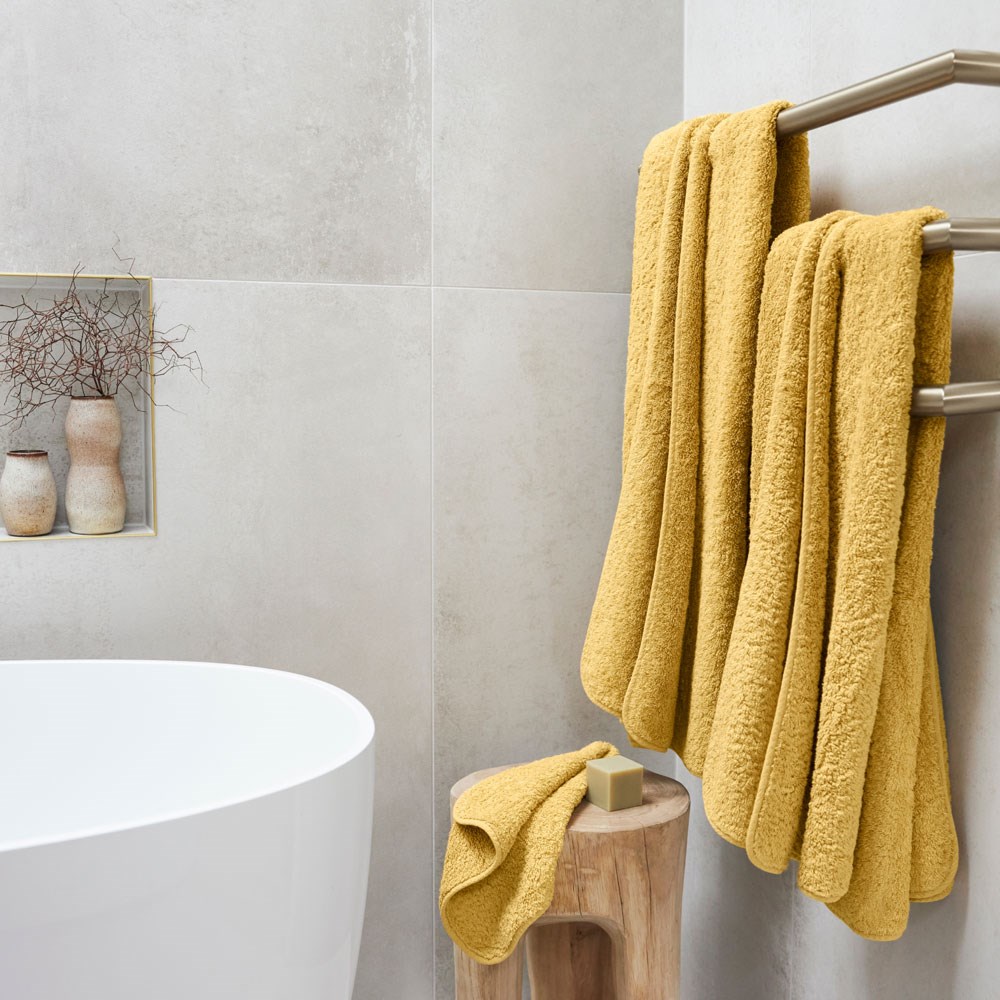 Super Pile Cotton Bath Sheet - Gold | George Street Linen