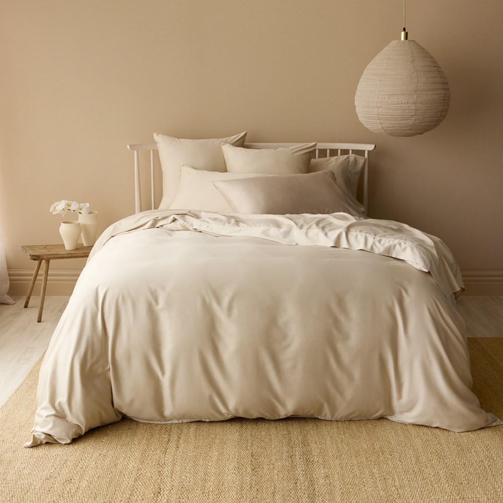 Bamboo Cotton Duvet Cover - Natural | George Street Linen