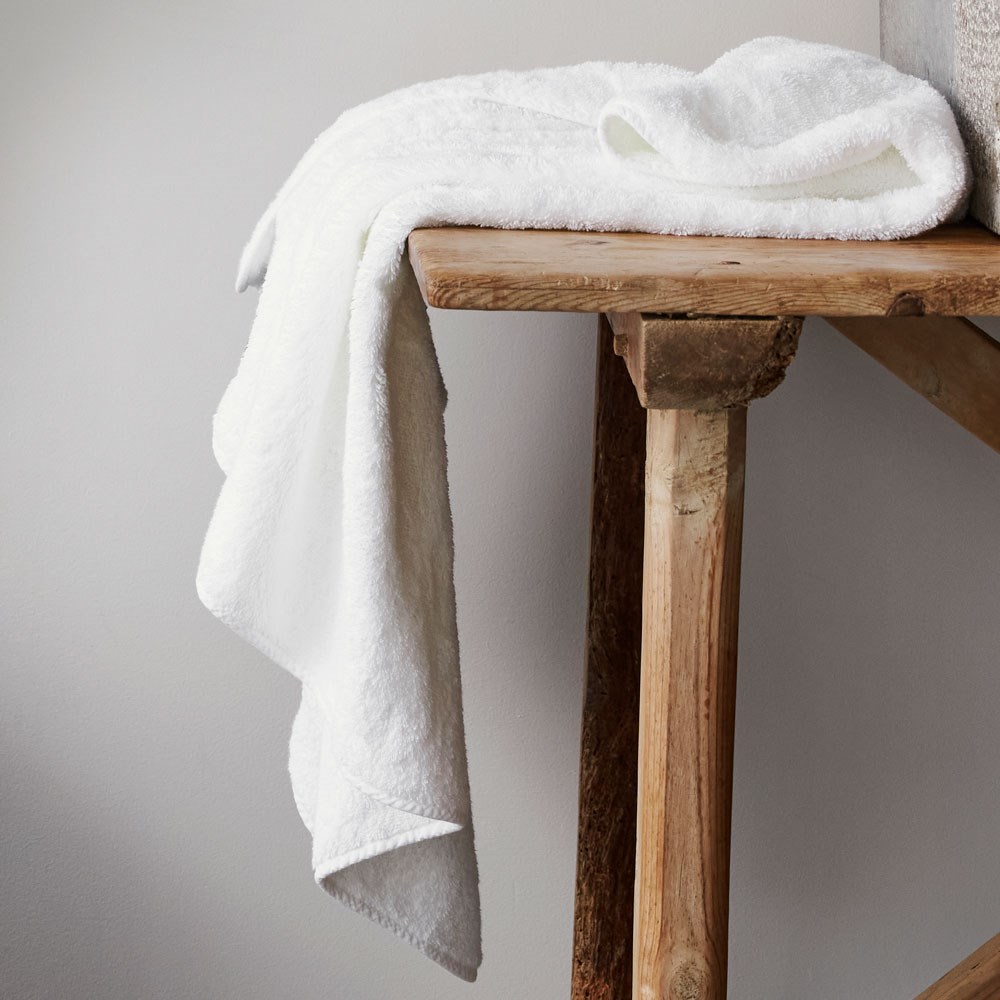 Super Pile Cotton Bath Sheet - White | George Street Linen